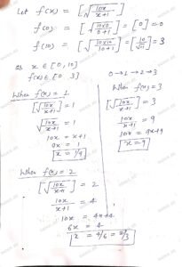 100 Problems on Greatest Integer Function - RADIUS JEE